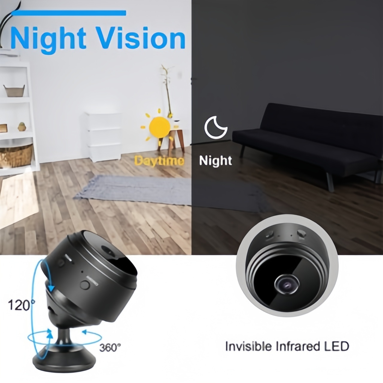 A9 1080P Wireless CCTV IP Security Mini WiFi Cameras HD Remote Playback ...