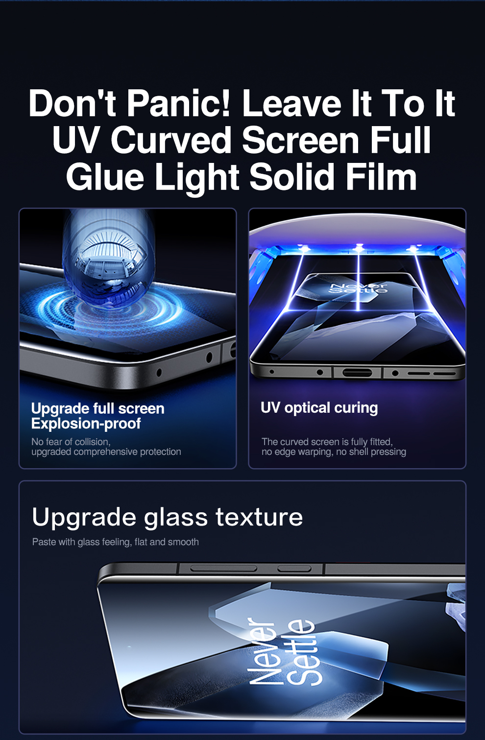 SmartDevil UV Light Solid Soft Film For One Plus 13 HD Anti-Peep Film Full Screen Coverage ...