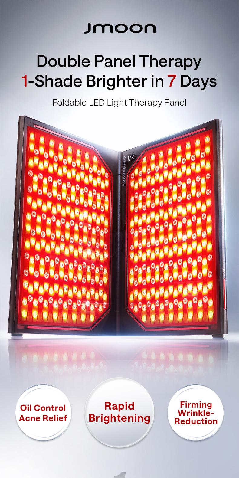 【SG Shipping + 1 Year Warranty】Jmoon Foldable-Panel LED Light Therapy ...