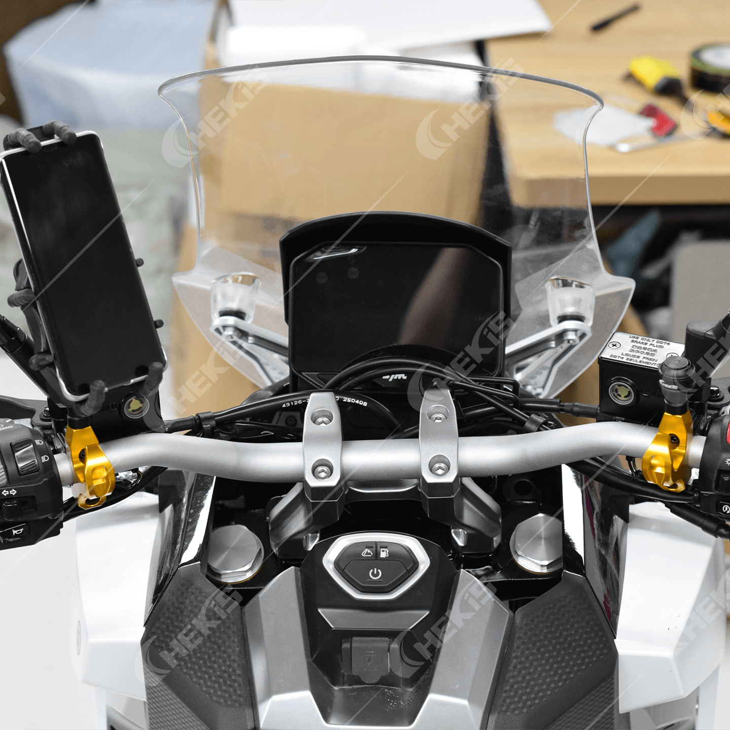 Chekis for SYM ADXTG400 Modified handlebar large hook with expansion ...