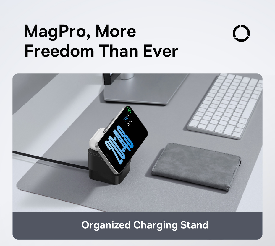 Baseus MagPro 2-in-1 Magnetic Wireless Charger 25W Cosmic Black ...