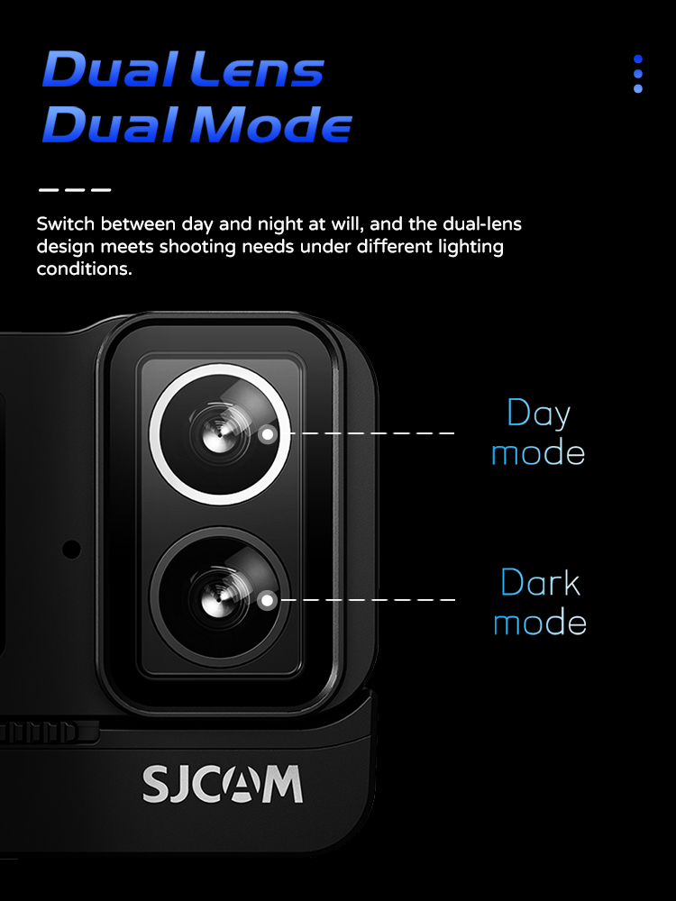 SJCAM SJ20 Action Camera Dual Lens 4K Dual Touch Screen 6-Axis Anti ...