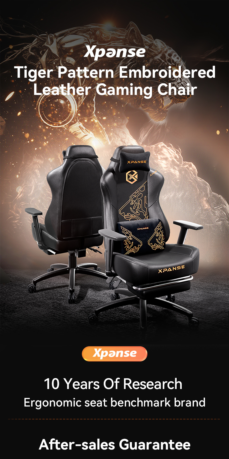 YISONG Xspark 135° Gaming Office Ergonomic Computer Armchair Chair With ...