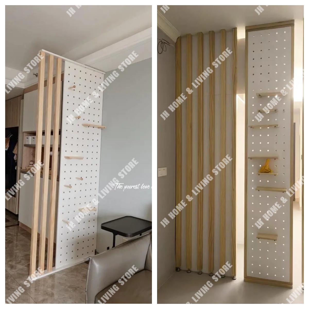 Nordic Solid Wood Subareas Screens decoration for living room Modern ...