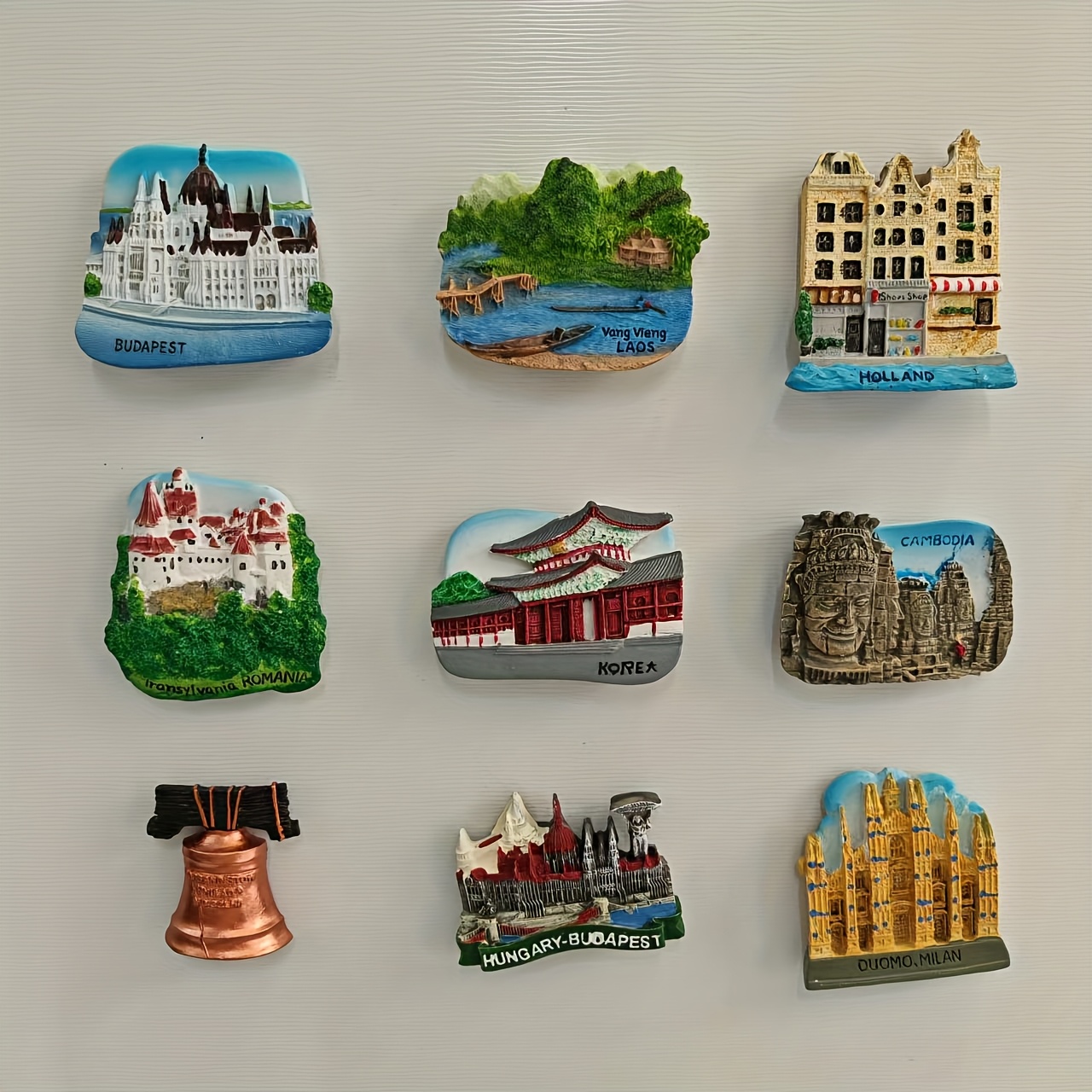 Handmade 3d resin art fridge magnets,Train Phuket Munich Germany ...