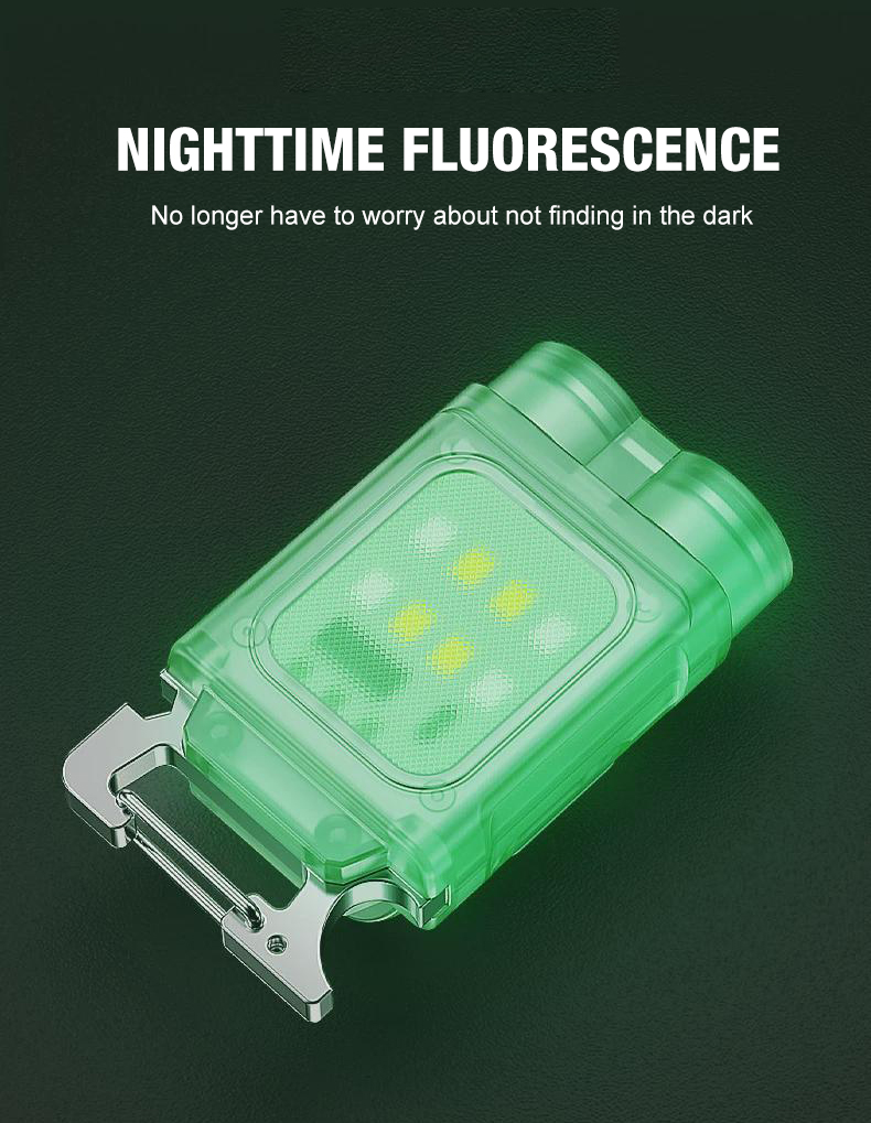 Super Bright Keychain LED Light, Magnetic Flashlight, Portable ...