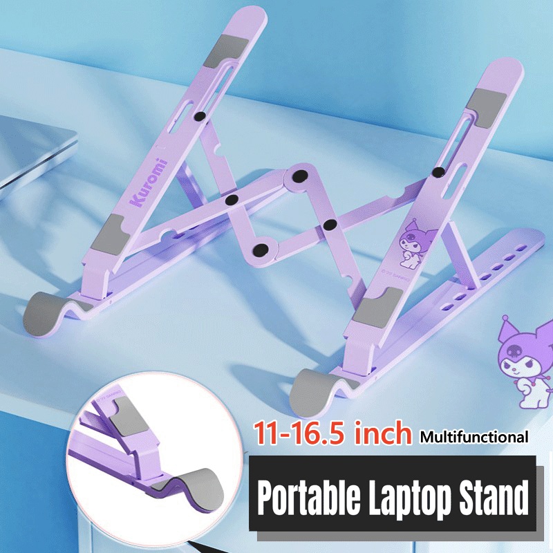 Foldable Cartoon Laptop Stand 16.5 Inch Portable Adjustable Height ...