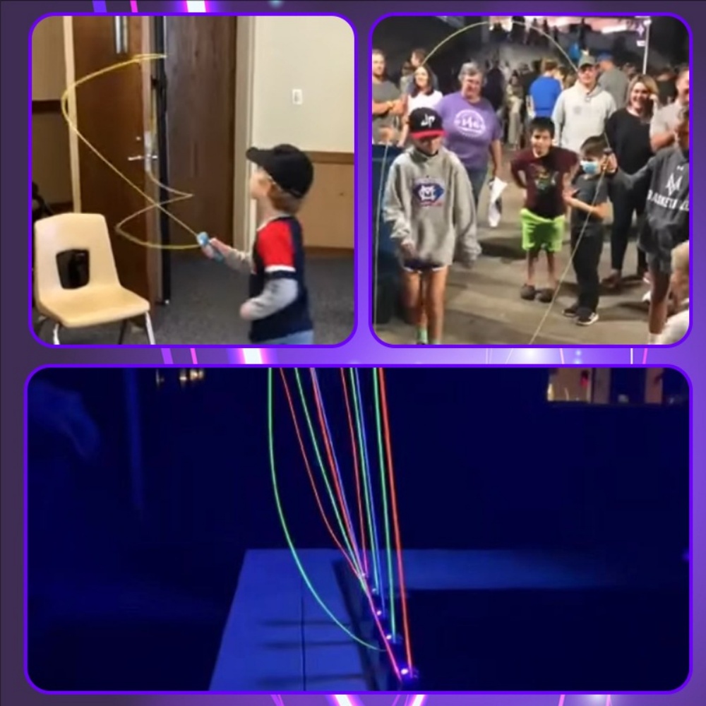 Electric creative launcher for decompressing glow ropes, a new and ...