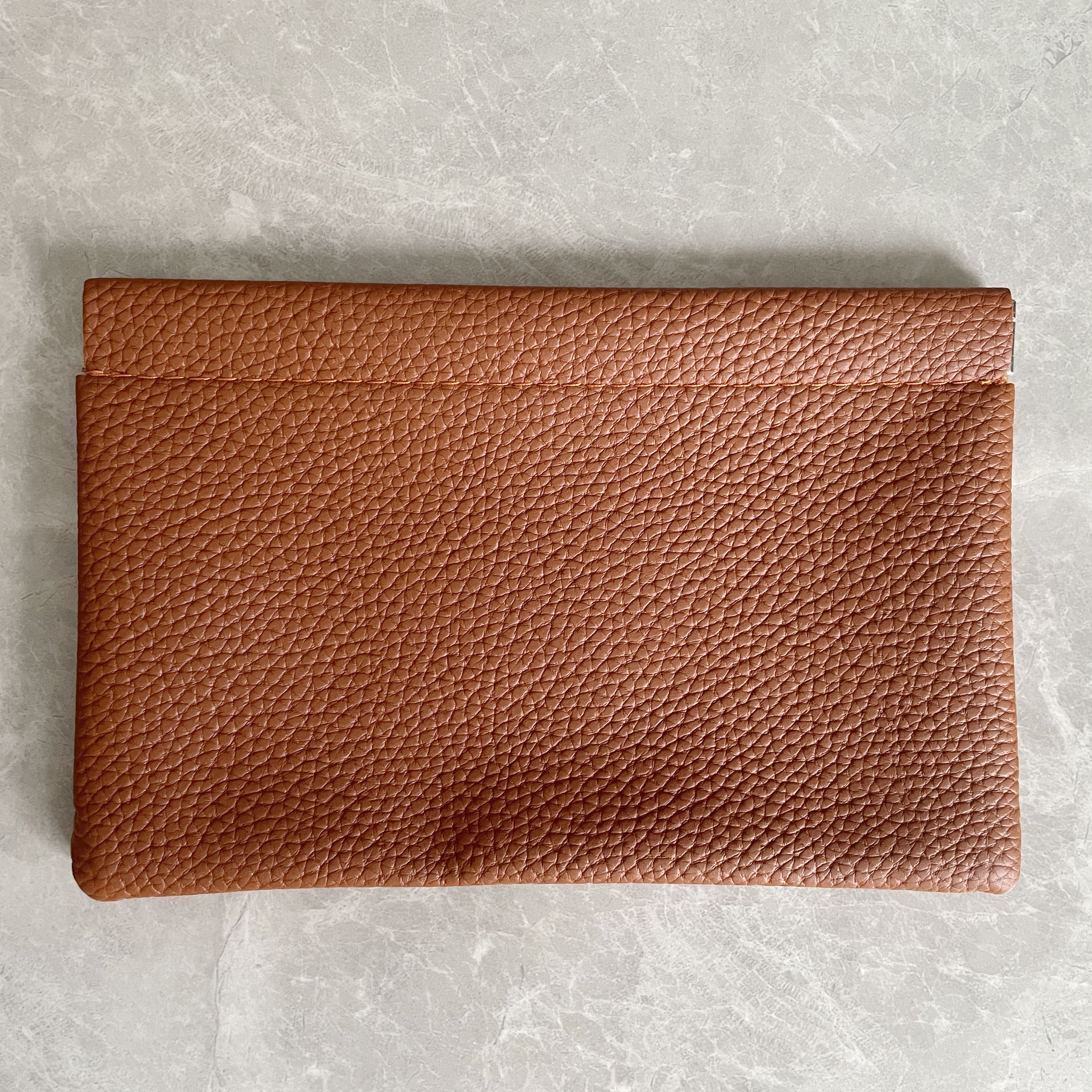 Self-closing soft bag/Makeup bag/Leather Storage wallet/Phone bag ...