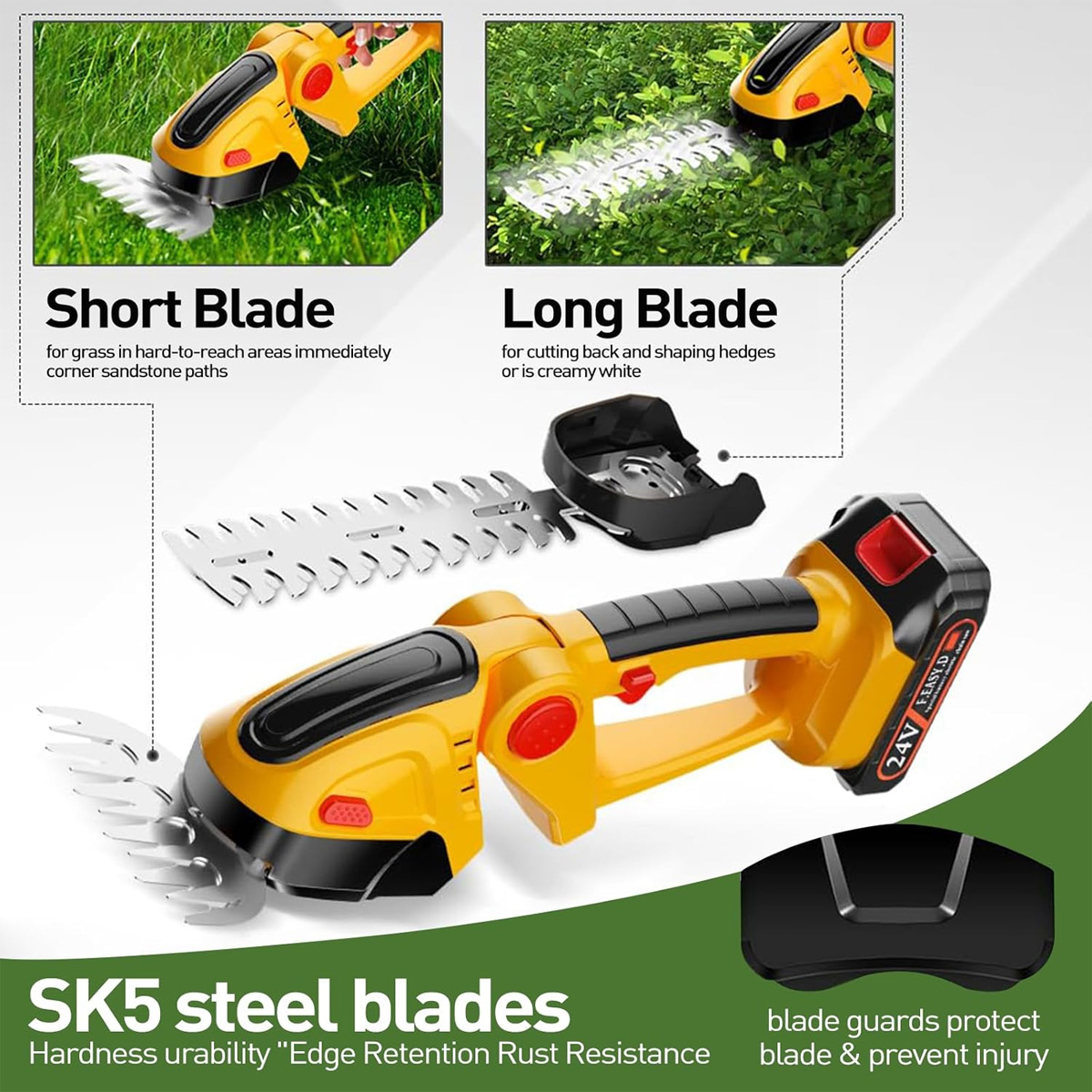 Mini Grass cutter cordless 24v hedge trimmer grass cutter Electric ...