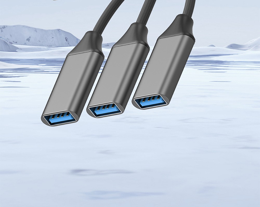 Elough 30CM Type-C/USB A Male to Multi USB Female Ports Splitter ...