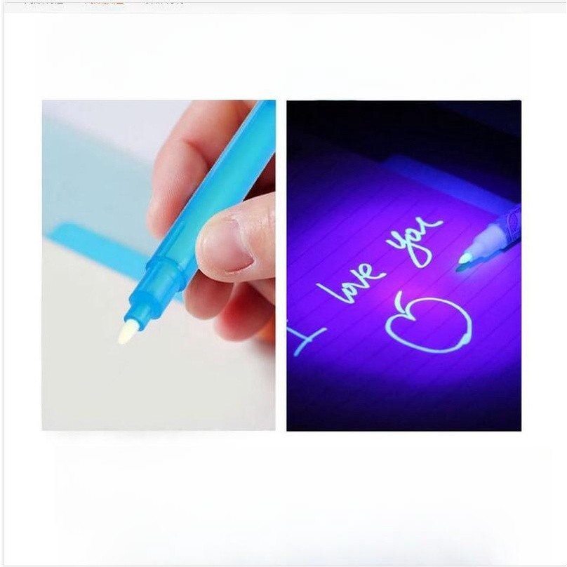 Multi functional UV pen magic pen banknote verification pen LED light ...