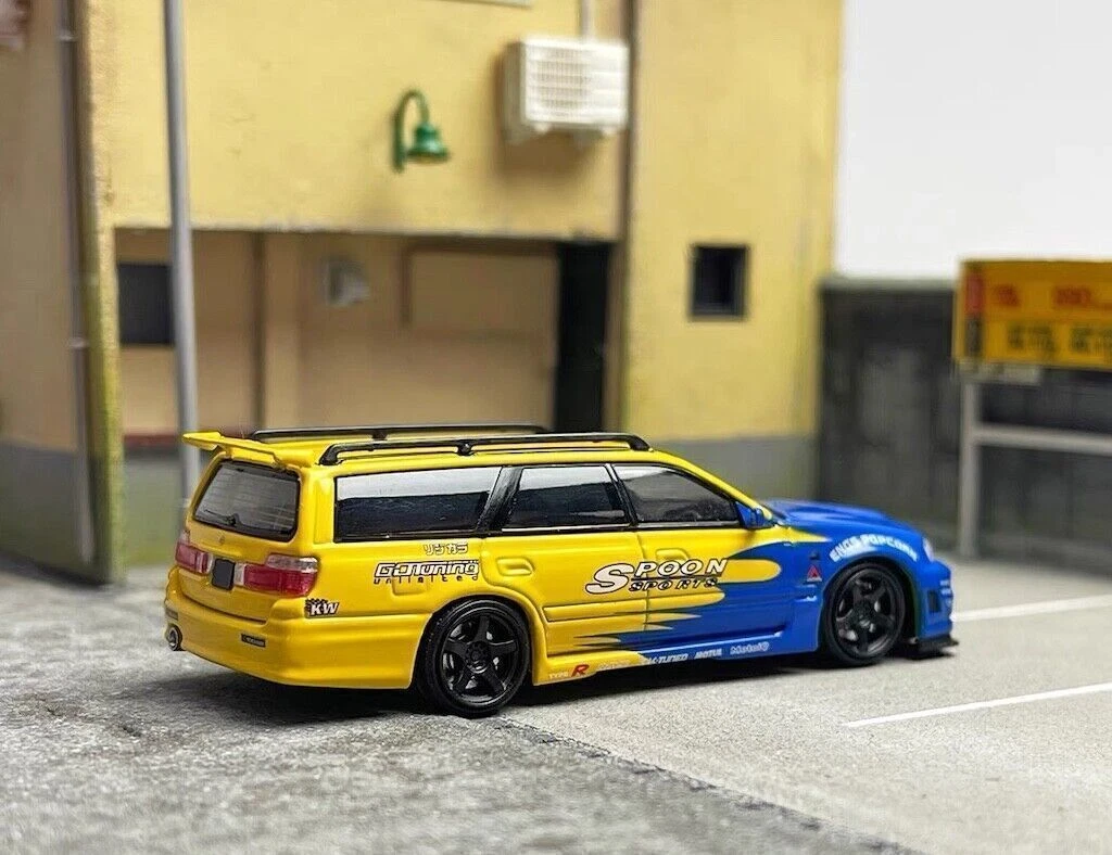 SW 1 64 JDM GTR R34 Stagea Spoon Wagon Sports Model Diecast Collect Car ...