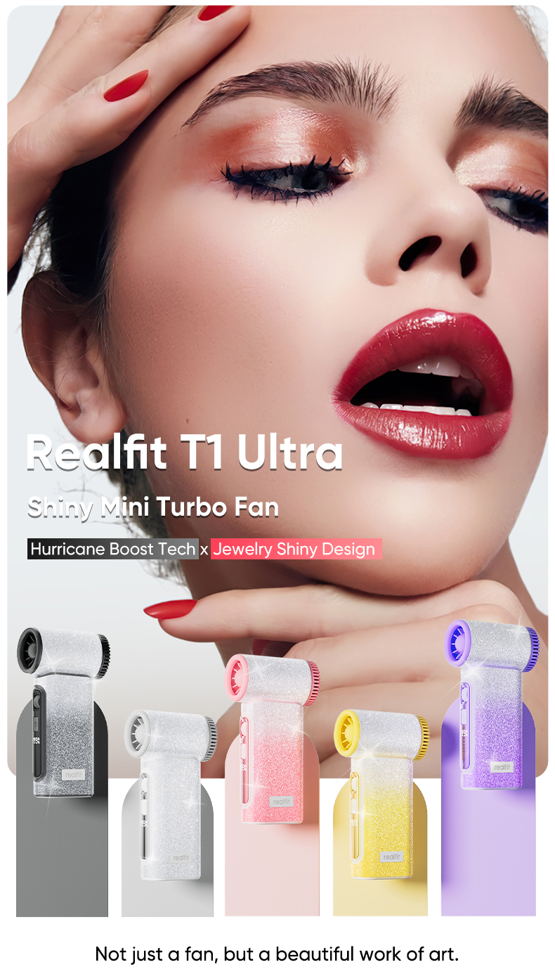 【New Arrival】Realfit T1/T1 Ultra Mini fan protable Cooling 3500mAh usb ...