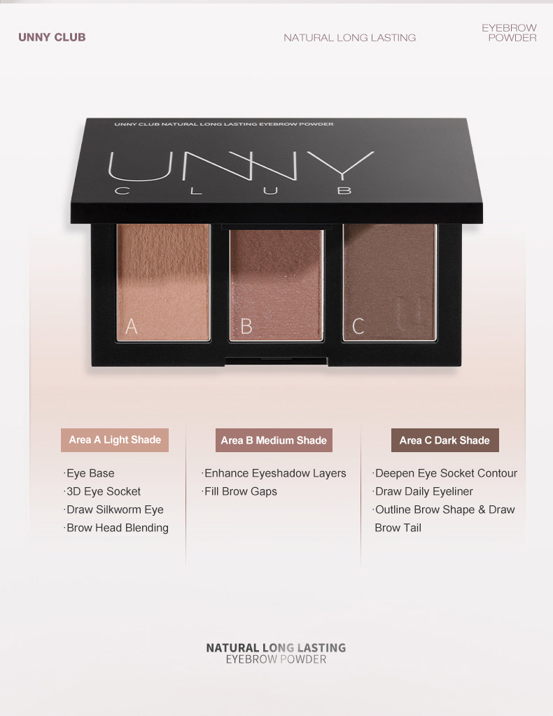 Unny Club Official Eyebrow Powder Palette 3D Effect-Long Lasting ...