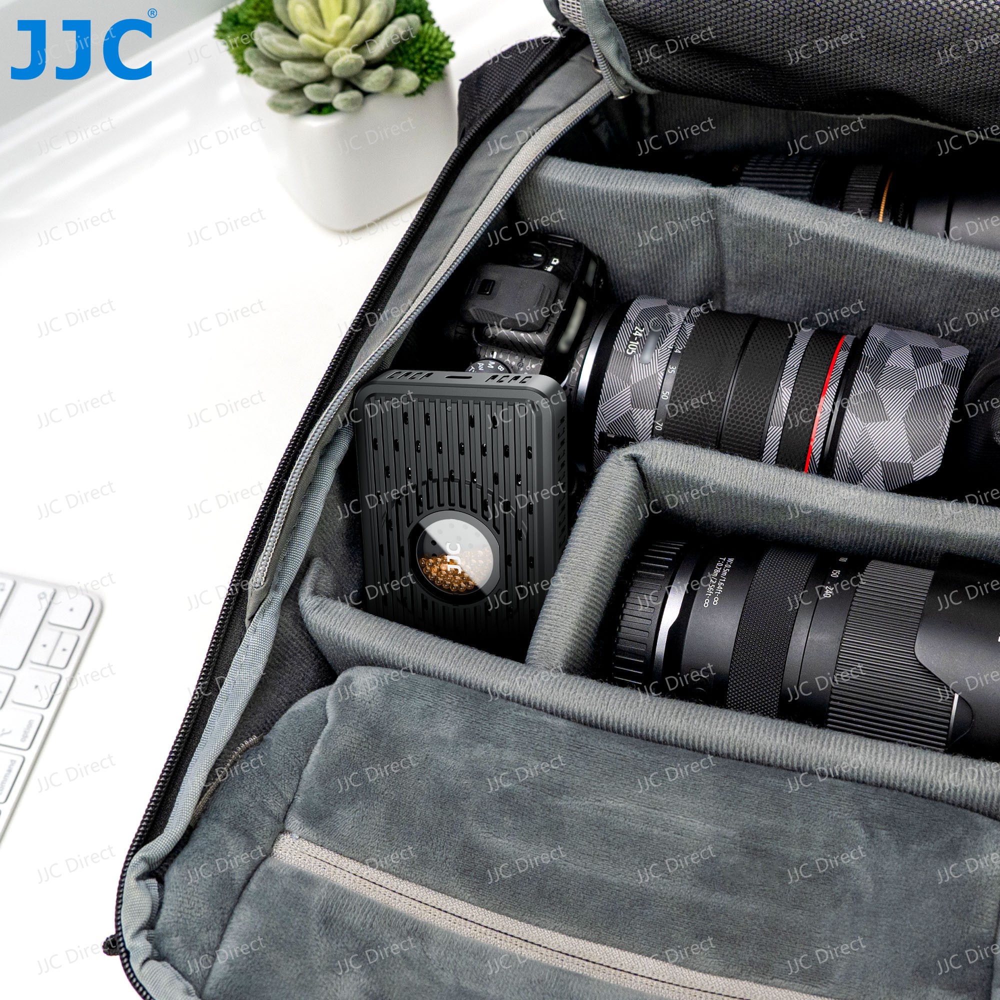 JJC Rechargeable Dehumidifier Desiccant Moisture Absorber for DSLR ...