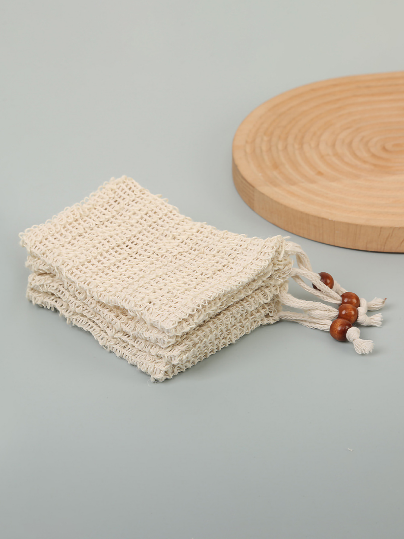 Eco-Friendly Soap Bags 3PCS Biodegradable Cotton Linen Mesh Pouches for ...
