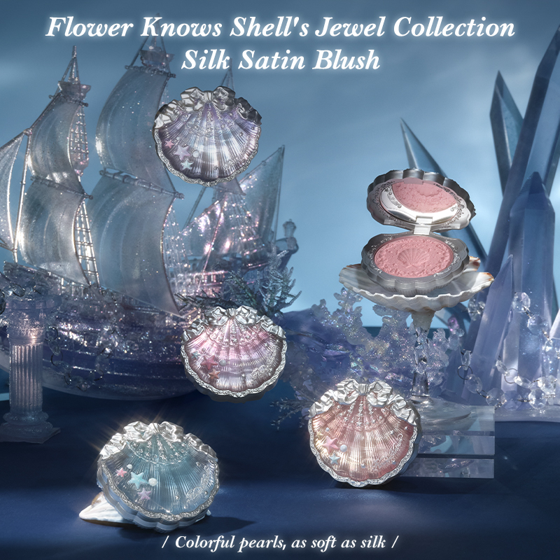 Flower Knows Shell's Jewel Collection Silk Satin Blush Powder Blusher ...