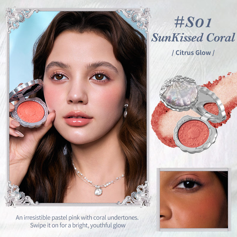 Flower Knows Shell's Jewel Collection Silk Satin Blush Powder Blusher ...
