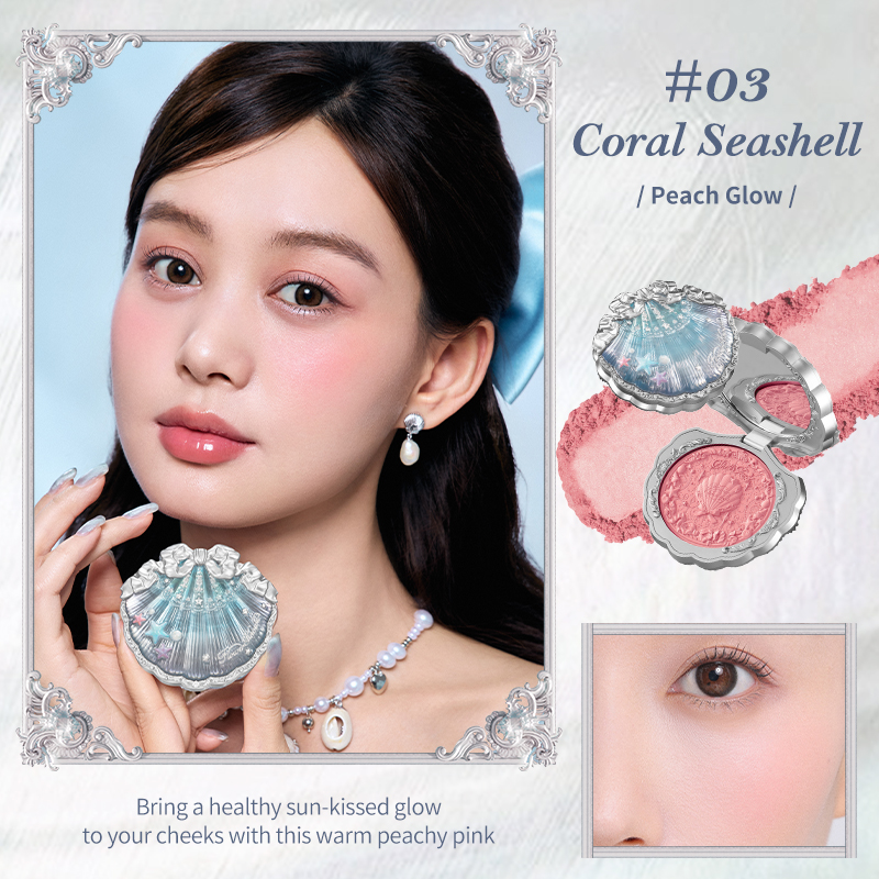 Flower Knows Shell's Jewel Collection Silk Satin Blush Powder Blusher ...
