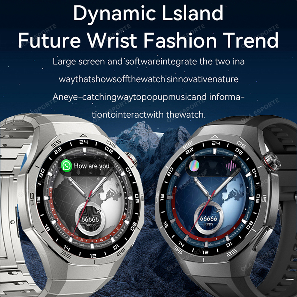 NEW HUAWEI GT5 Pro GPS NFC Smart Watch for Men, featuring a 360*360 ...