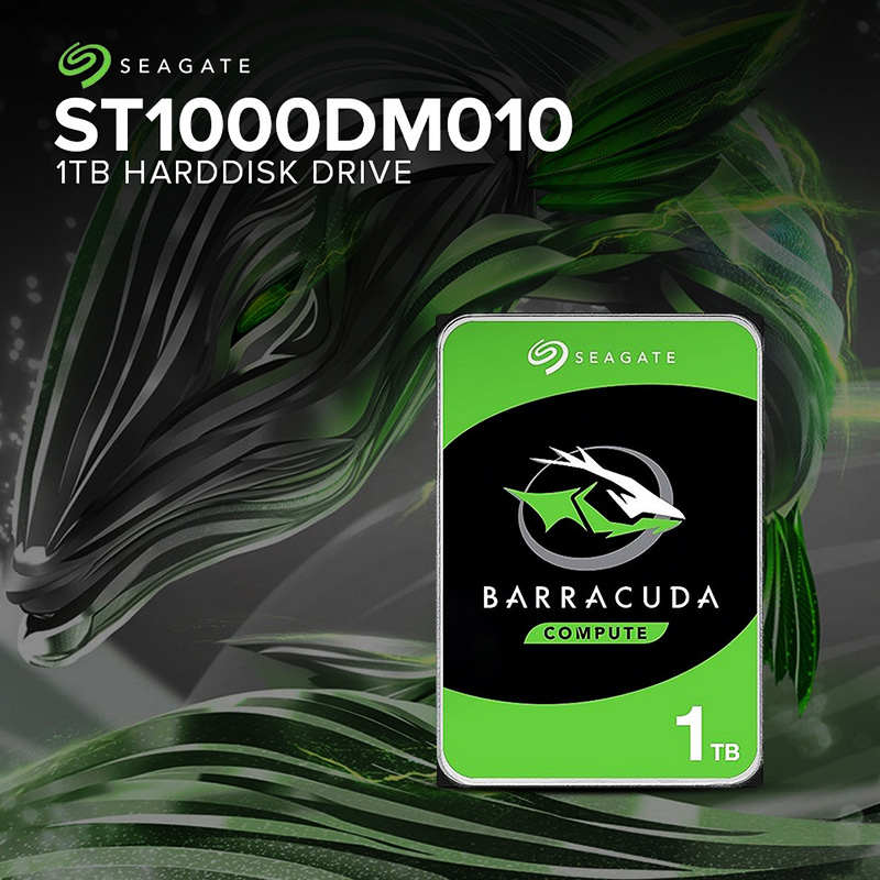 Seagate Barracuda 2TB/1TB HDD 3.5" SATA 6 Gb/s Internal Hard Disk Drive ...