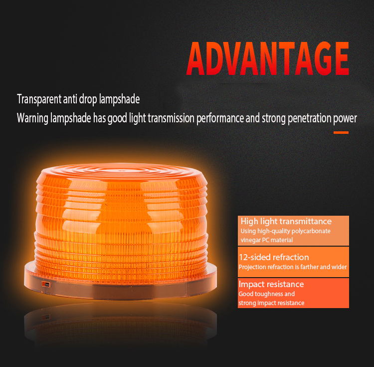 Magnetic Warning flash beacon Strobe Emergency light Police lights lamp ...