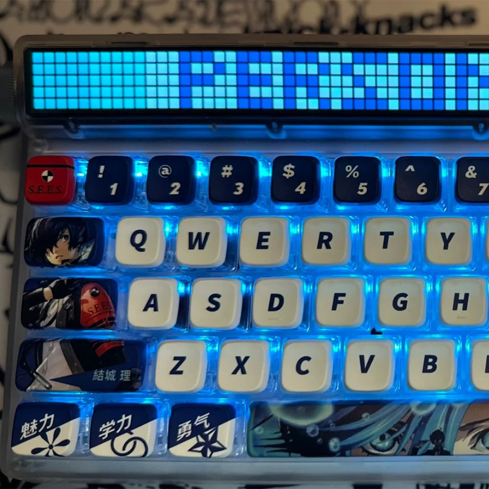 PERSONA Keycaps 120 Keys OEM Profile PBT PC Four-sided Light ...