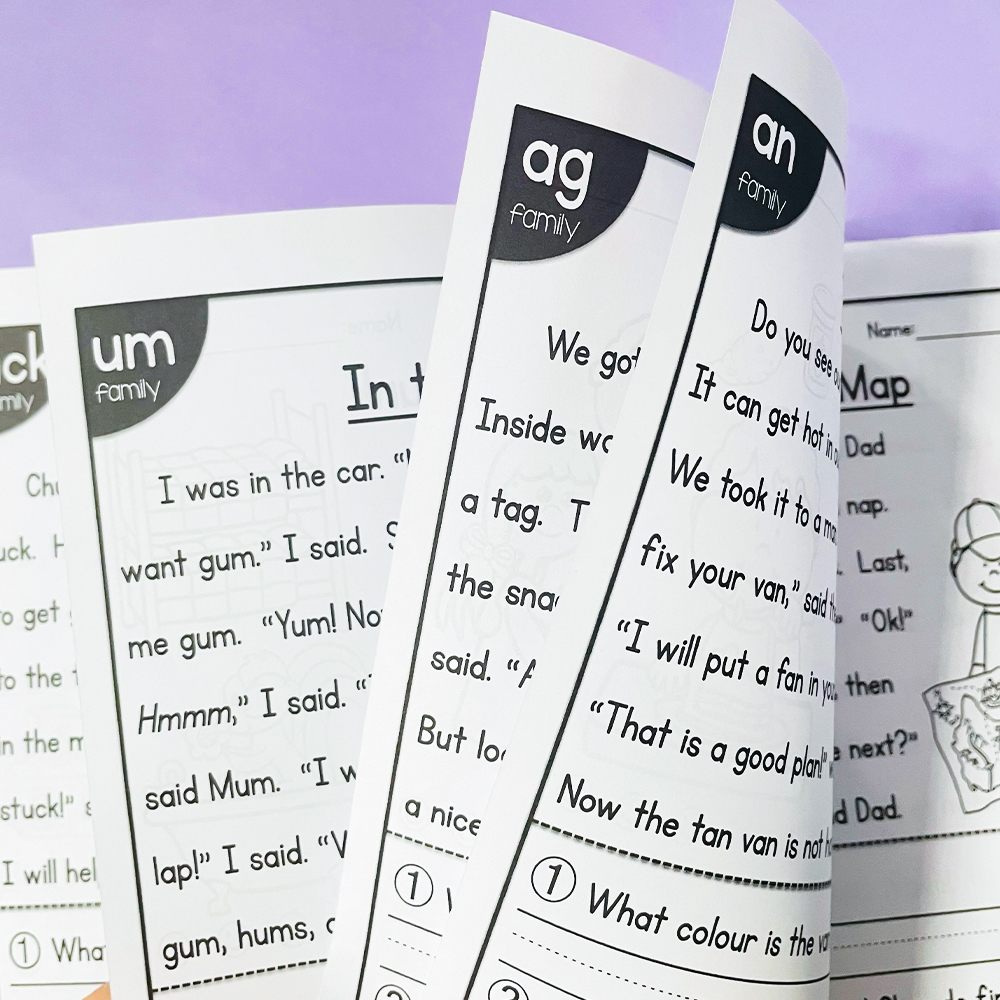 I Can Read English Phonics Exercise Book Simple Sentences Learning ...