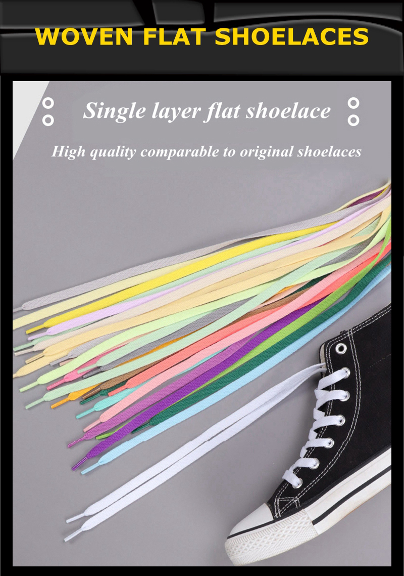 Flats Shoelaces Classic Shoe Laces Off Sneaker White Sports Men Women ...