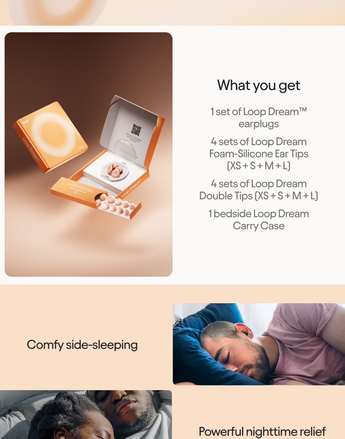 Loop Dream – Silicone/Memory Foam Earplugs for Sleep Comfort ...