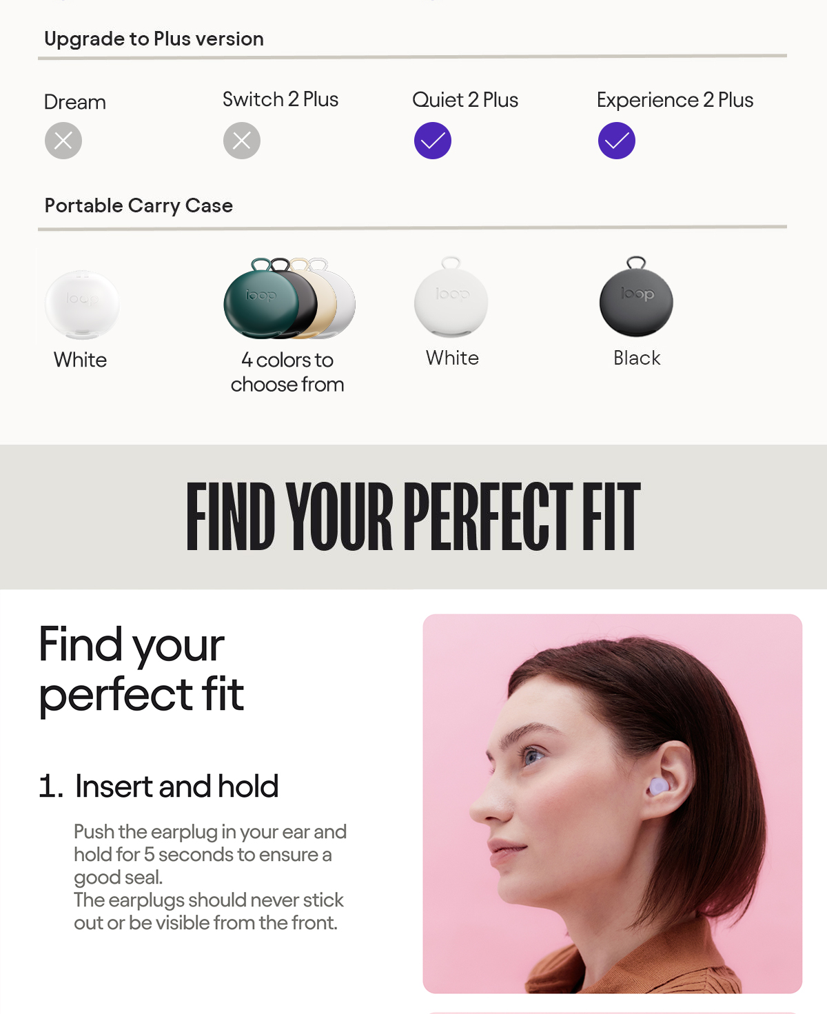 Loop Dream – Silicone/Memory Foam Earplugs for Sleep Comfort ...