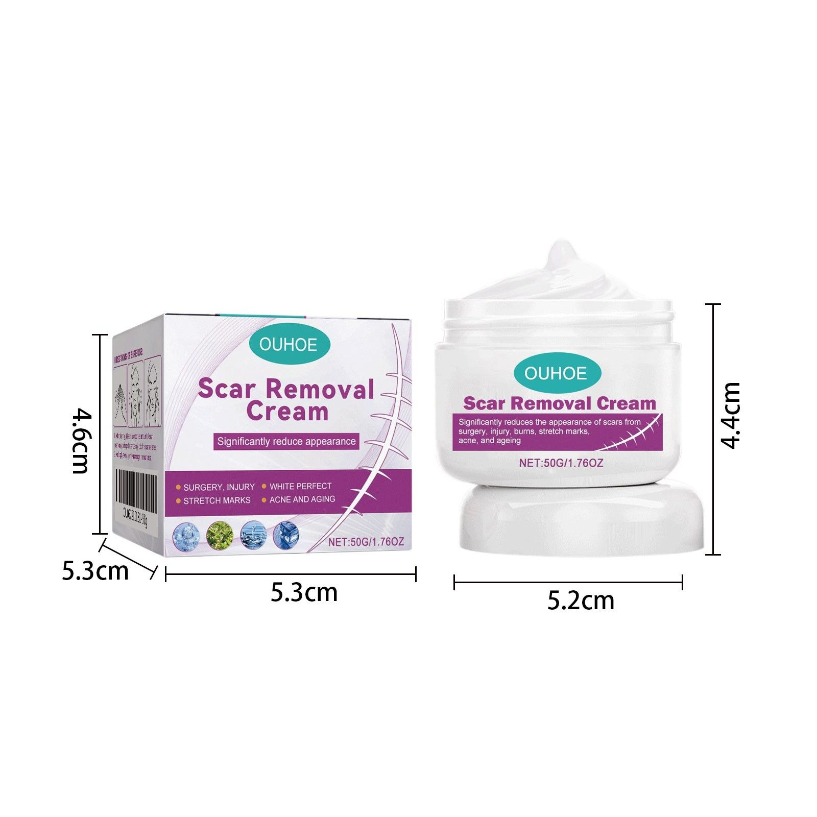 New Scar Cream for Surgical Scars, Acne Scars, Old and New Scar Gel 50g ...