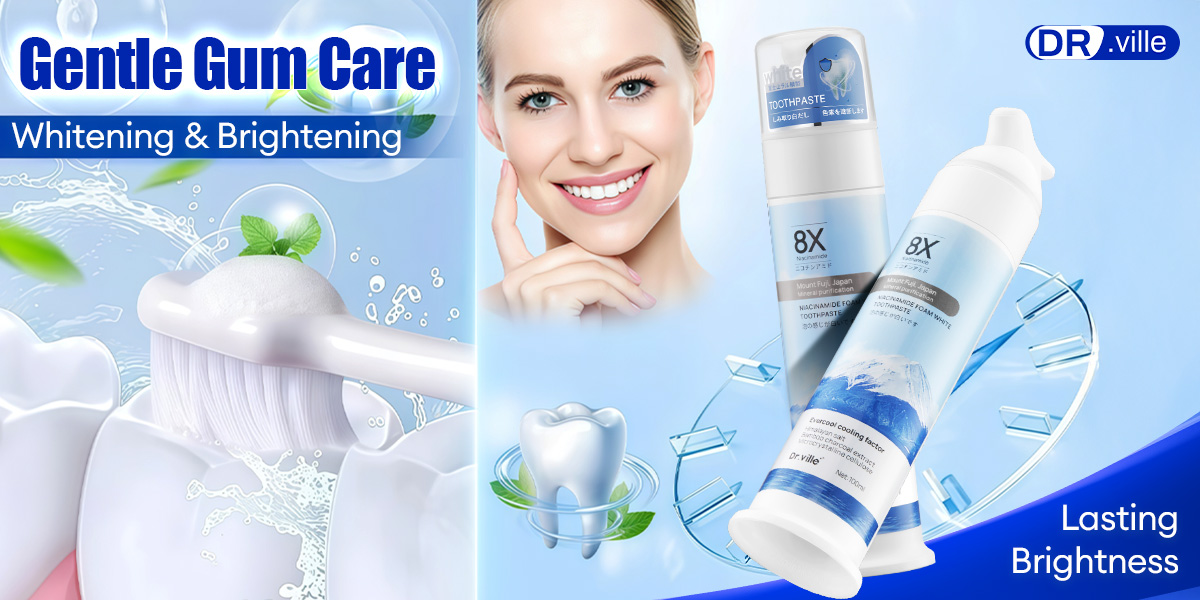 Dr.ville Teeth Whitening Toothpaste 8X Niacinamide Whitening Toothpaste ...