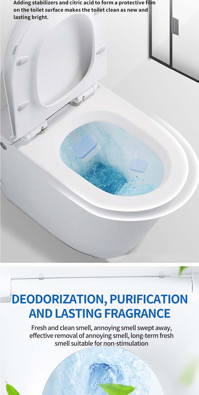 【🇸🇬𝗦𝗧𝗢𝗖𝗞】Toilet Bowl Cleaner Tablets bleach automatic toilet cleaner ...