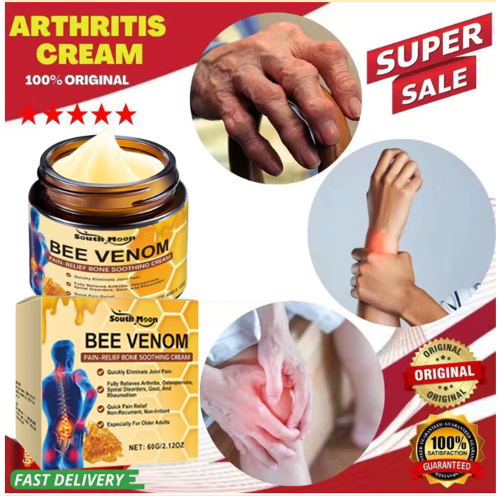 Bee Venom Joint Relief Cream 60g Knee Pain Relief Reduces Joint Pain ...
