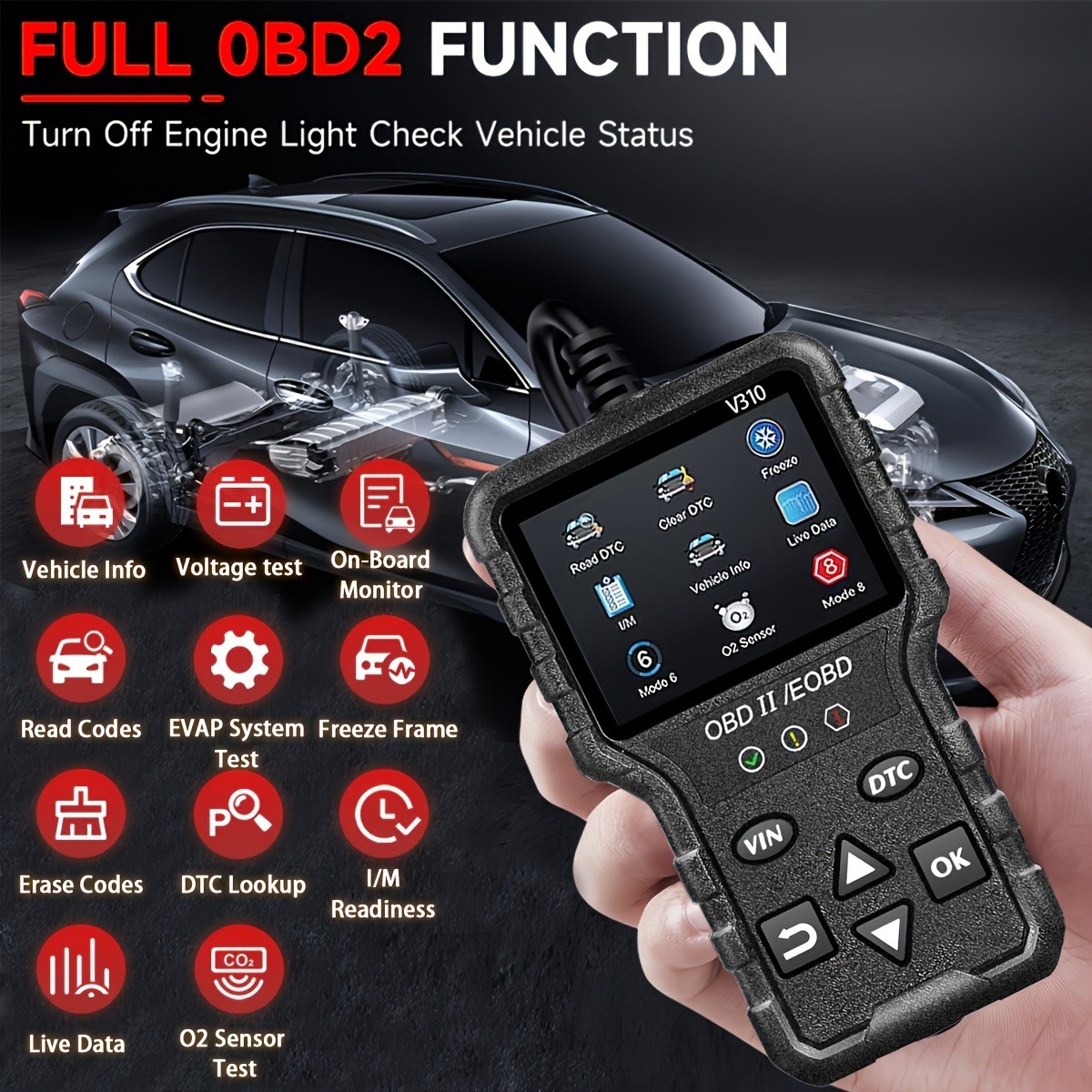 Newest Obd2 Scanner Offers Full Diagnostic Functions, Including Reset ...