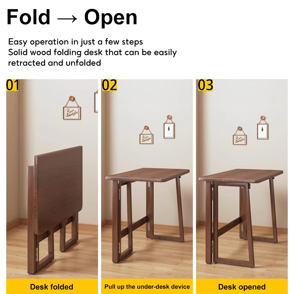 Foldable table simple writing table student home living room small ...