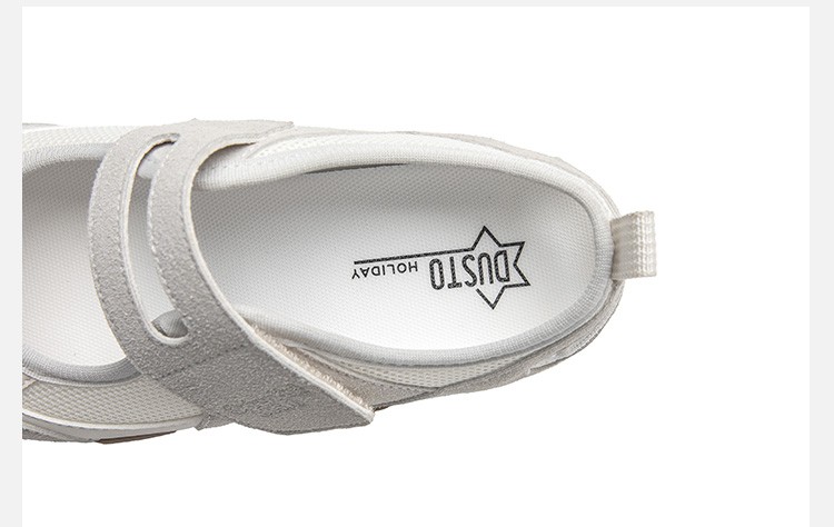 DUSTO Flat Shoes Women Inner Heightening 2.3cm Breathable Summer ...