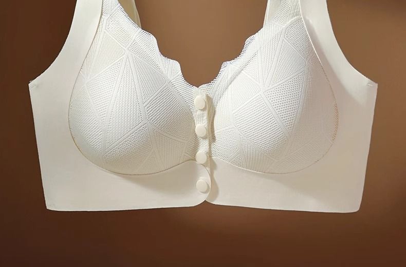 Women's Front Opening Buckle Bra Ms.Basic Anti Sagging Vest With Padded ...
