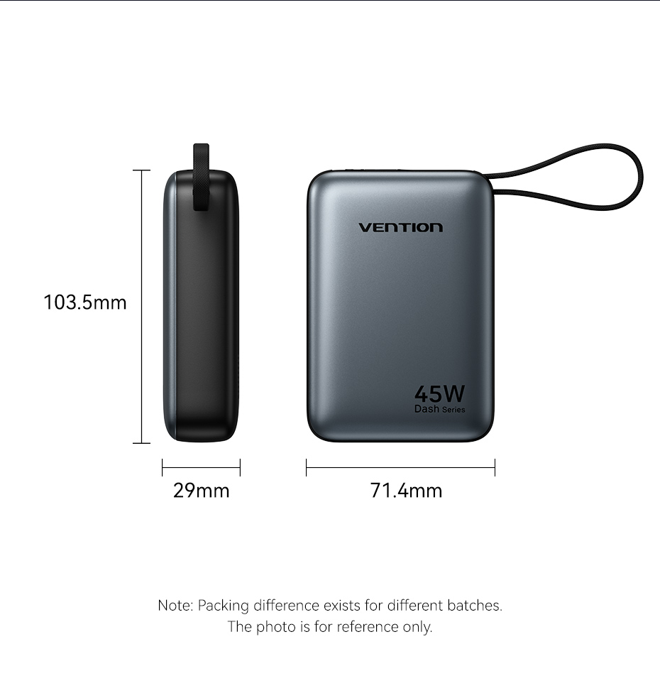 Vention CCC Certification Powerbank 20000mAh PD 45W 3C PowerBank ...