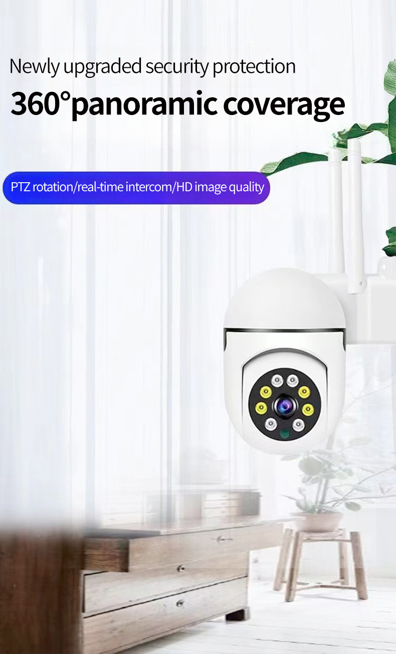 New CCTV Smart WiFi Camera Remote Full HD PTZ 360° View Auto Tracking ...