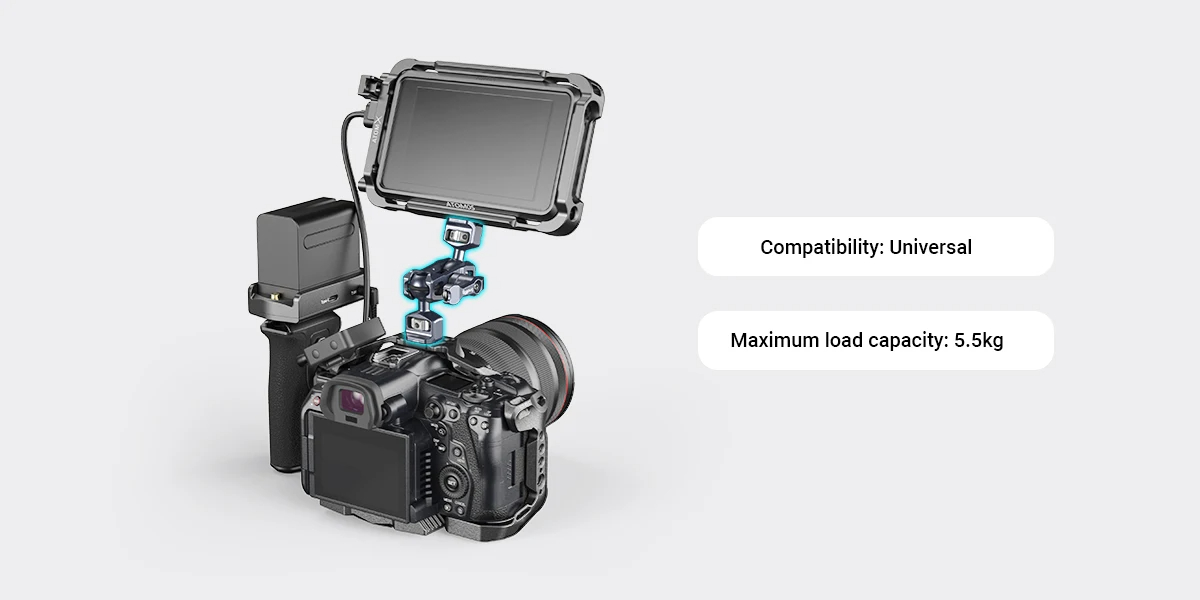 SmallRig Magic Arm Flexible Articulating Arm with 1/4”Screws, Field ...