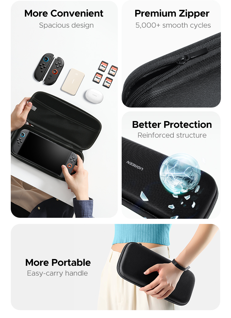 UGREEN Switch 2 Storage Bag for Nintendo | Shockproof & Travel-Friendly ...