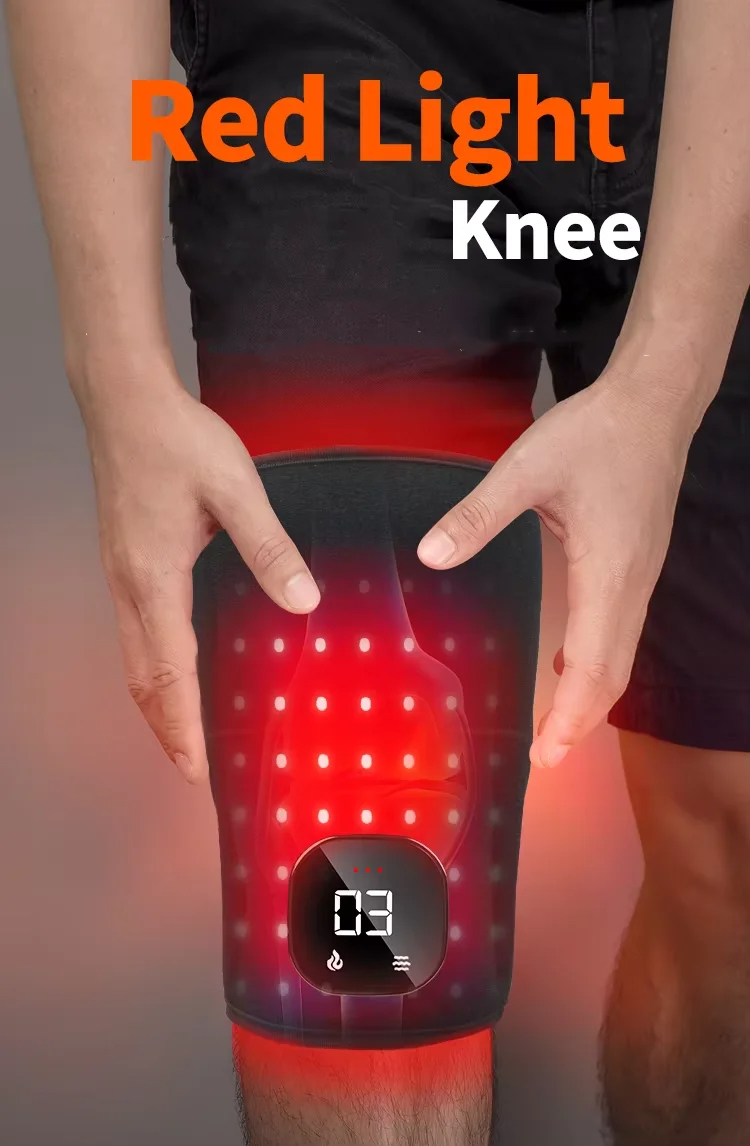 Comfort Fit LED Red Light Knee Brace Rechargeable Near Infrared Light ...