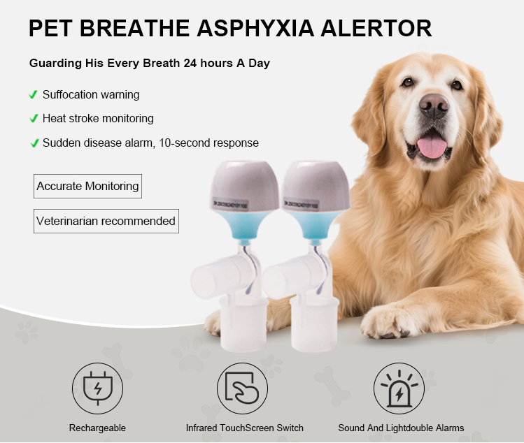 Pet Choking Alarm Apnea Sensor Animal Cat Dog Anesthesia Breathing ...