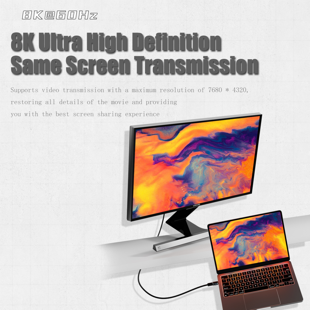 240W USB C Magnetic Adapter 80Gbps USB 4.0 Type-C Male to Female OTG ...