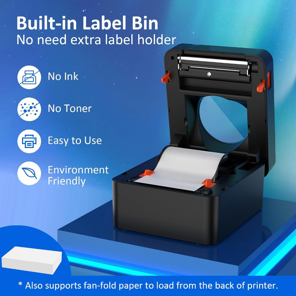 Bluetooth Thermal Label Printer,4X6 Shipping Label Printer for Shipping ...
