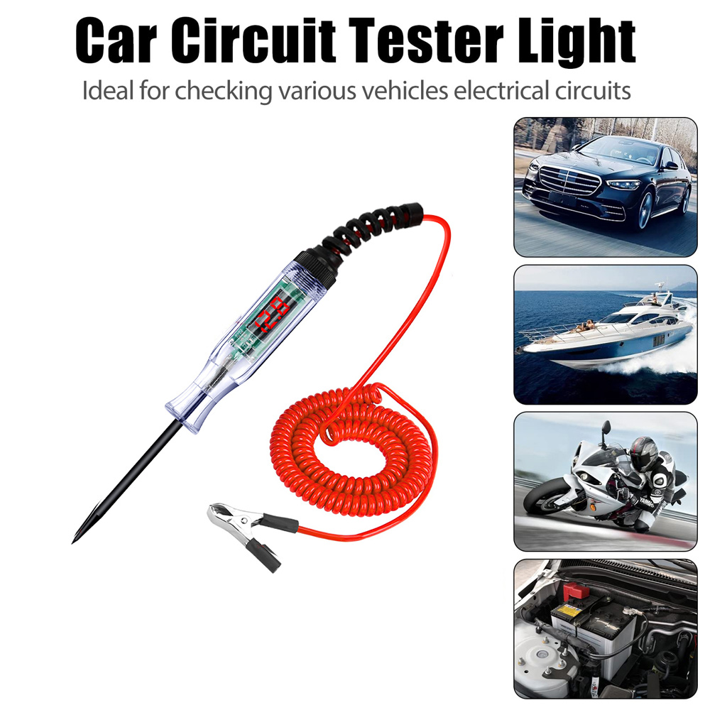 Digital Circuit Tester with LED Voltmeter - Auto Test Light and Probe ...