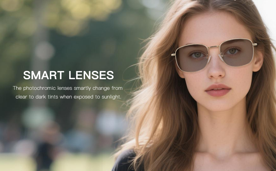 Cyxus Photochromic Glasses smart color-changing 2-in-1 blue-light & UV ...